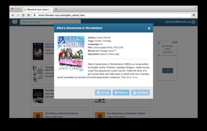 FBReader and the book network: an illustrated guide