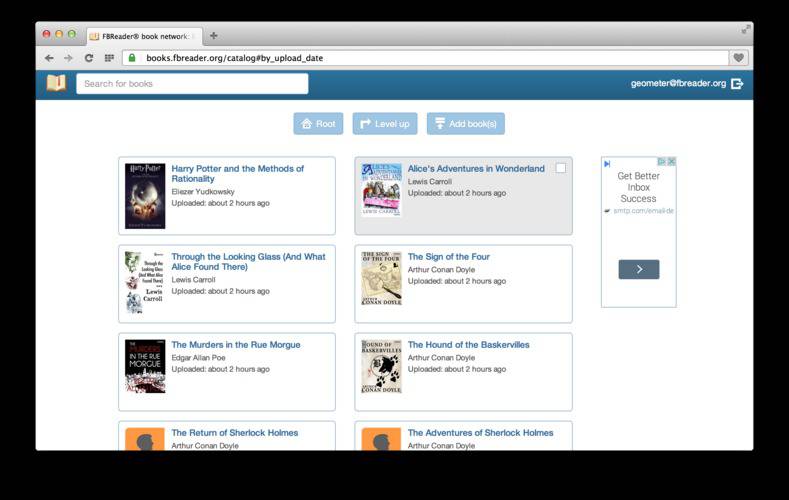 FBReader and the book network: an illustrated guide